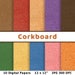 Corkboard Digital Paper, Cork Digital Paper, Cork Texture, Corkboard ...