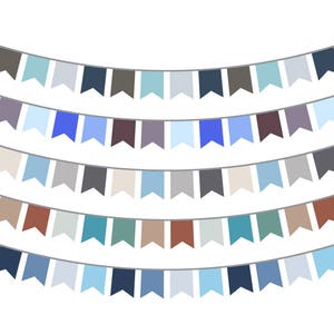 Winter Bunting Clipart, Winter Clipart, Garland Clipart, Banner Clipart ...