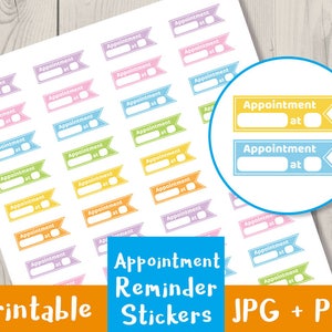 Appointment Reminder Stickers, Appointment Stickers, Bullet Journal ...