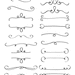 20 Simple Flourish Dividers, Wedding Dividers, Wedding Clipart ...