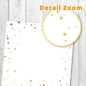 Confetti Gold Digital Papers, Gold Glitter, Wedding Confetti, Gold Foil ...