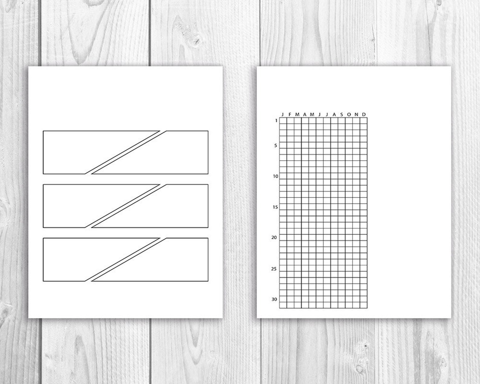 20 Bujo Journal Template Printables, Bullet Journal Printables, Bujo ...