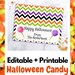 Halloween Treat Bag Topper Personalized Editable Treat Bag - Etsy