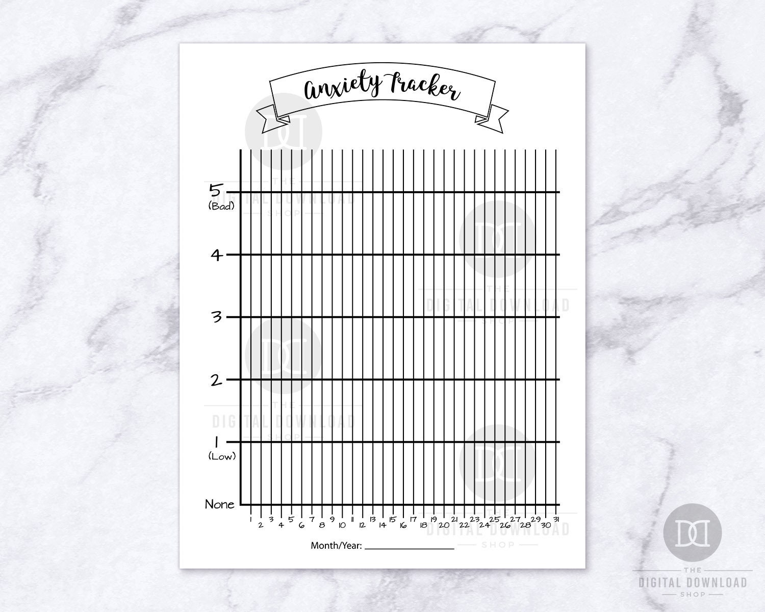 Anxiety Tracker Bullet Journal Printable, Anxiety Journal, Anxiety ...