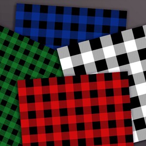 Buffalo Check Digital Paper, Buffalo Plaid Digital Paper, Lumberjack ...