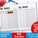 Bullet Journal Bill Tracker Printable, Monthly Bill Payment Tracker ...