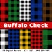 Buffalo Check Digital Paper, Buffalo Plaid Digital Paper, Lumberjack ...