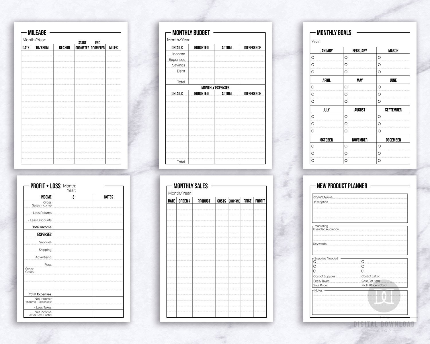 Small Business Planner Printable Home Business Organizer - Etsy