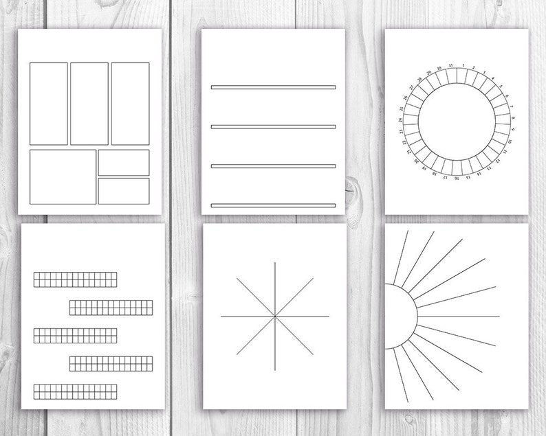 20 Bujo Journal Template Printables, Bullet Journal Printables, Bujo ...