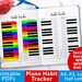 Piano Habit Tracker Printable, Piano Practice Tracker, Music Habit ...