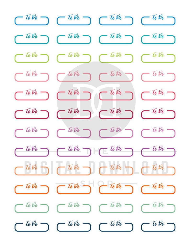 To Do Planner Stickers Printable Appointment Printable - Etsy