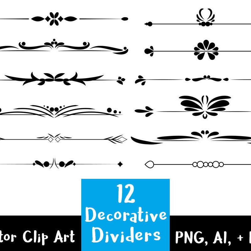 Decorative Line Dividers - Etsy