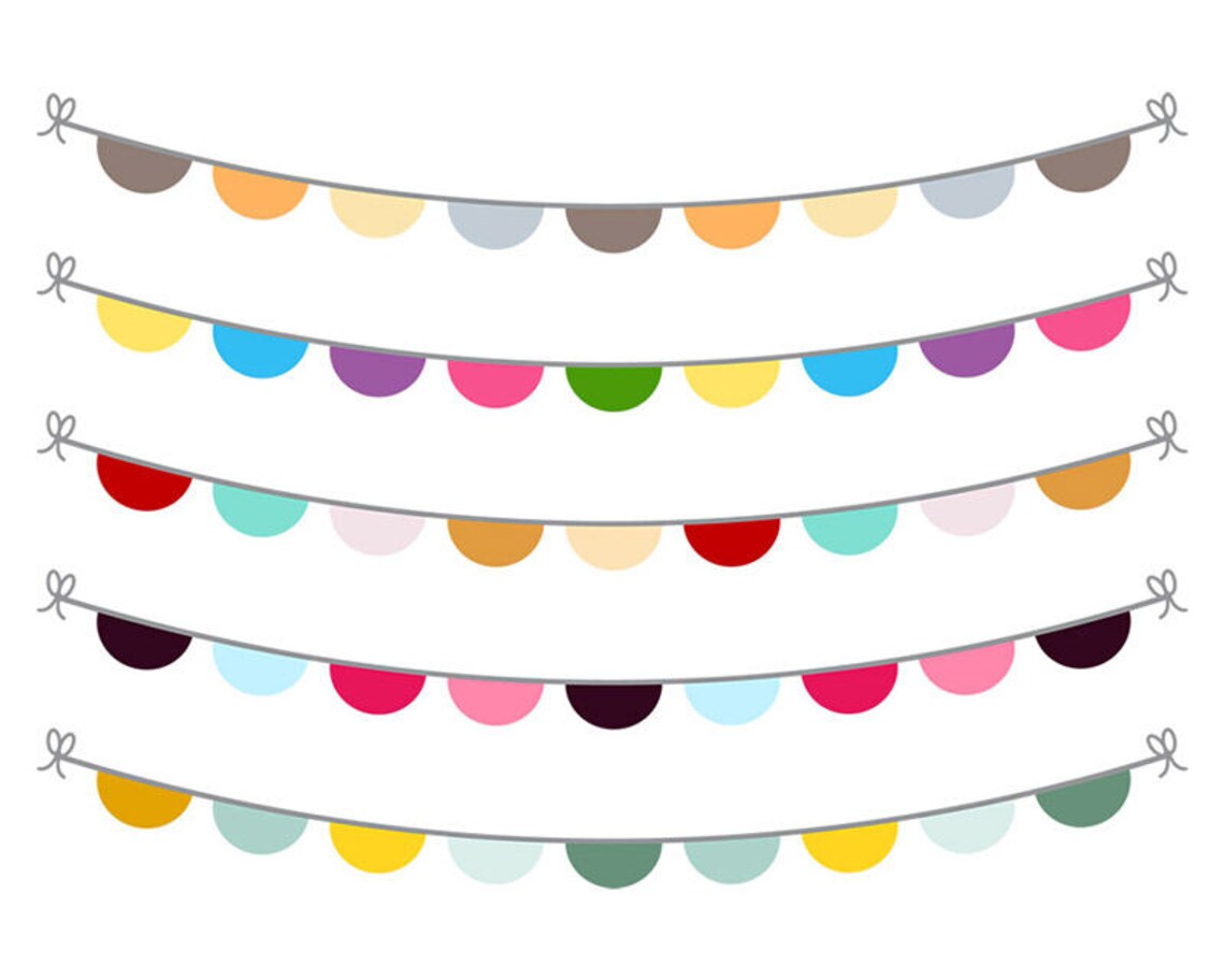 Bunting Clipart Bunting Banner Clipart Bunting Flag Clipart - Etsy
