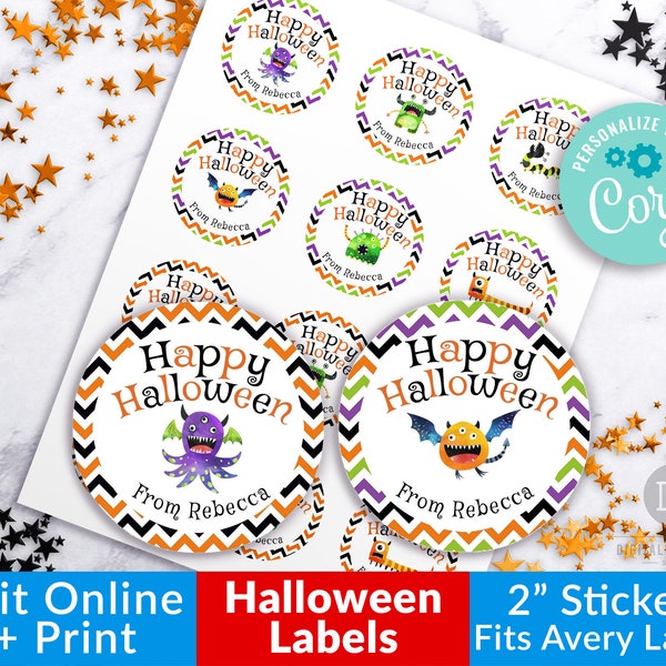 Halloween Stickers - Etsy
