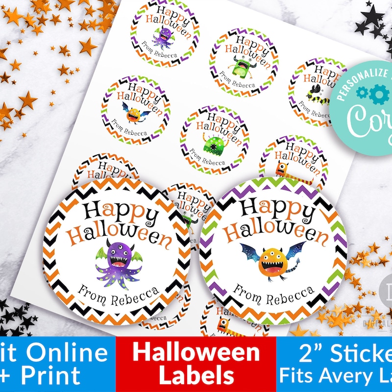 Circle Labels - Etsy