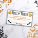 Halloween Raffle Ticket Template Editable, Printable Raffle Ticket ...