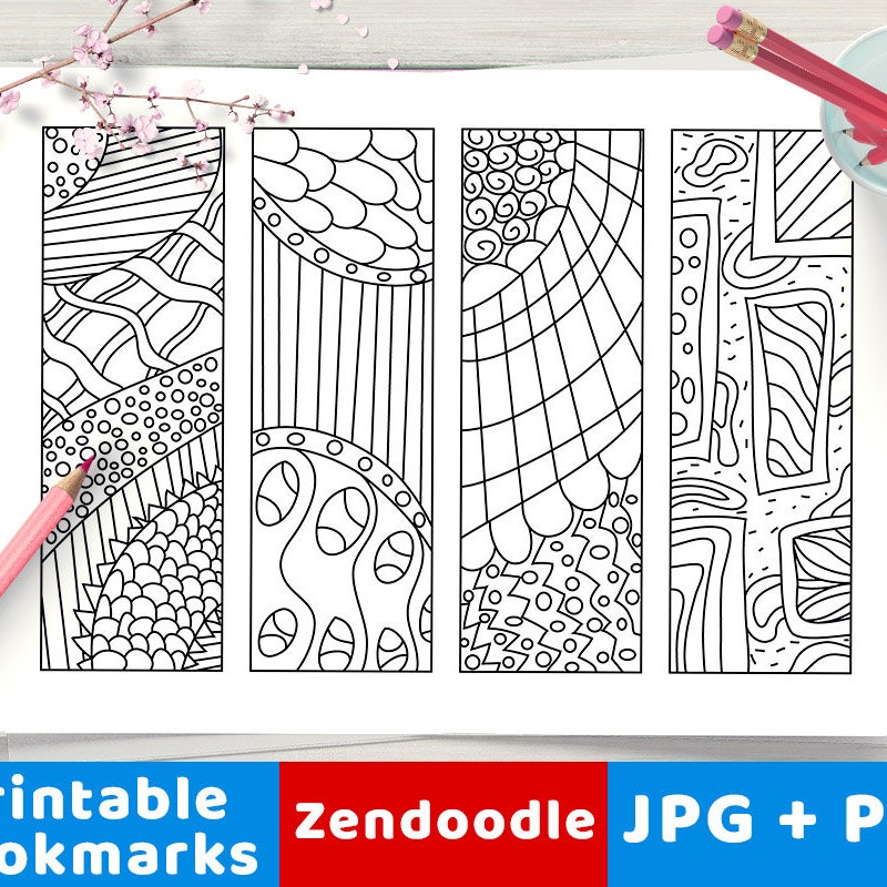 Zendoodle Bookmark - Etsy