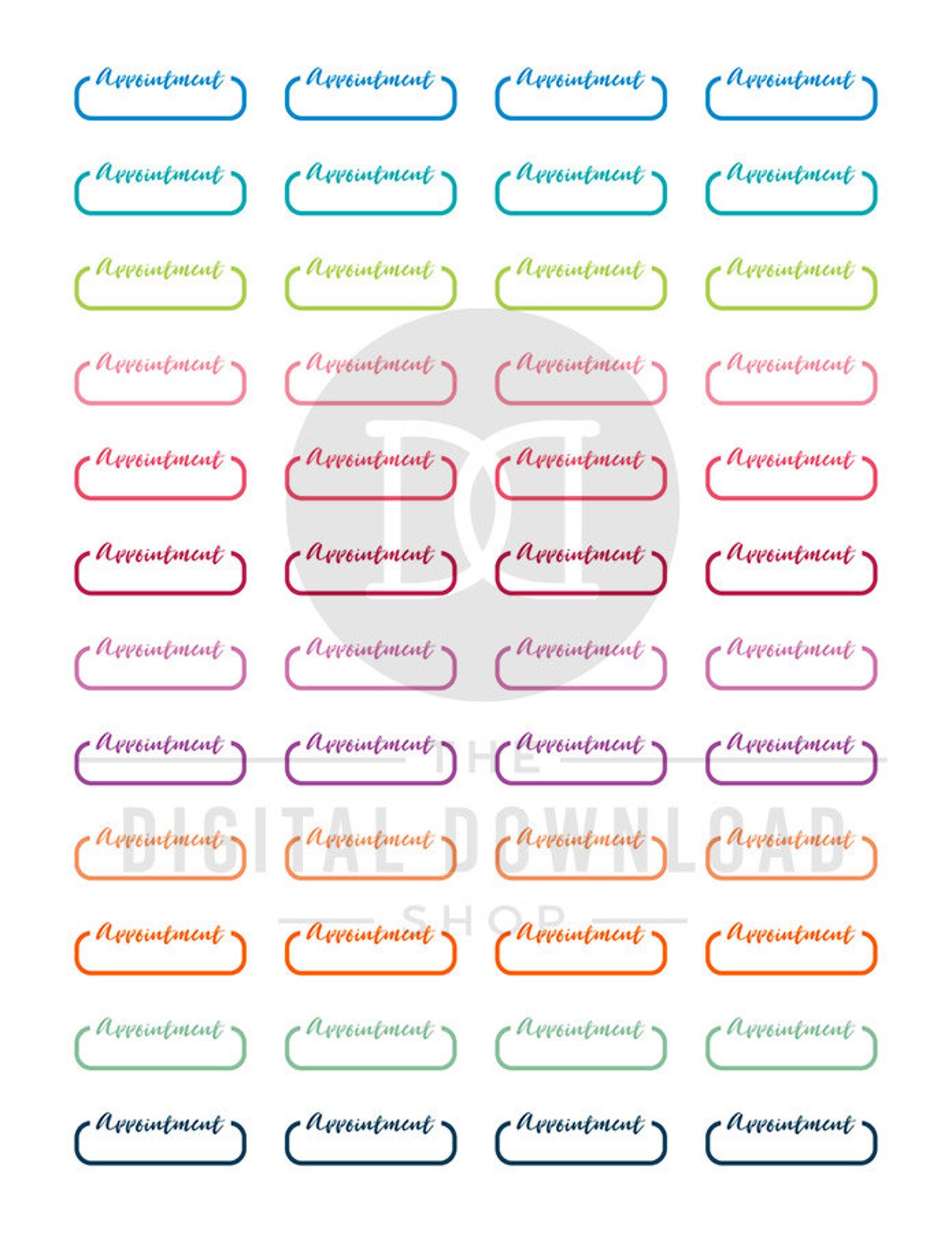 To Do Planner Stickers Printable Appointment Printable - Etsy