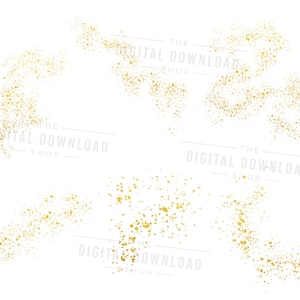 Gold Splatters Clipart, Gold Digital Paint Splatter Overlays, Gold ...