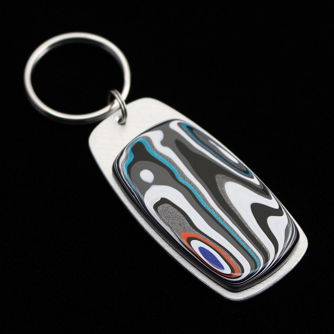 Fordite Keychain - Etsy