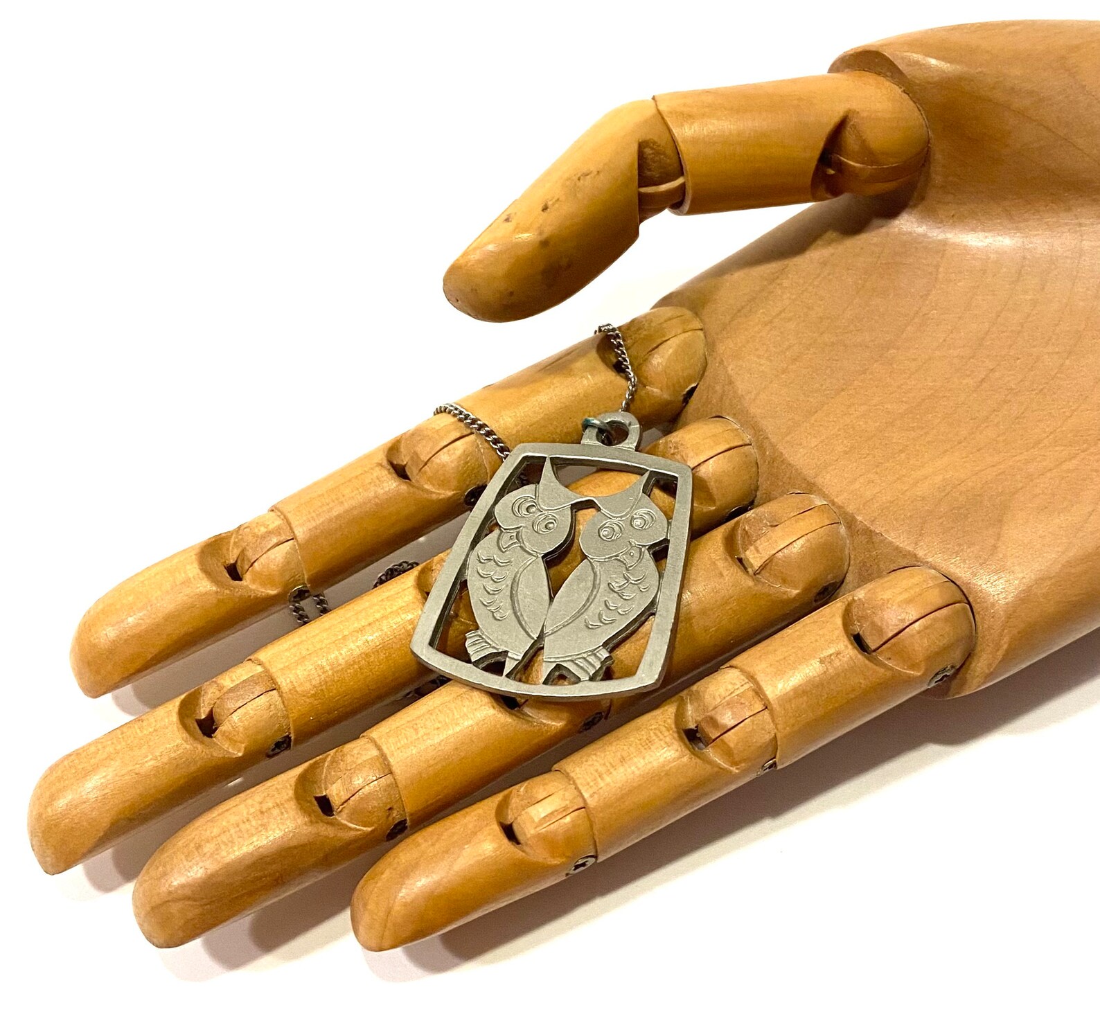 Vintage 70s BDA Budlong, Docherty, and Armstrong Pewter Owl Pendant ...