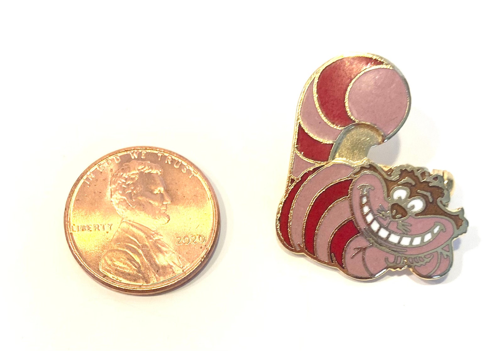 Vintage Rare Cheshire Cat Alice in Wonderland Enamel Pin Brooch by Walt ...
