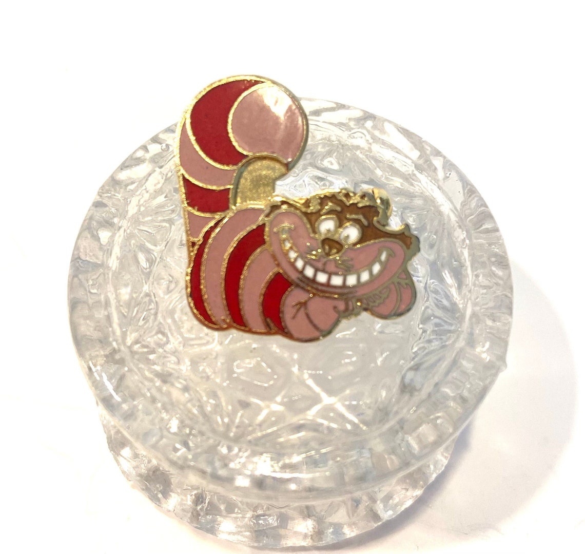 Vintage Rare Cheshire Cat Alice in Wonderland Enamel Pin Brooch by Walt ...