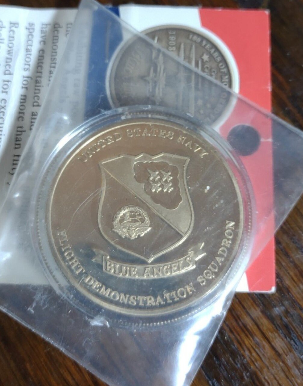 Vintage US Navy Blue Angels Commemorative Medallion 100 Years of Flight ...