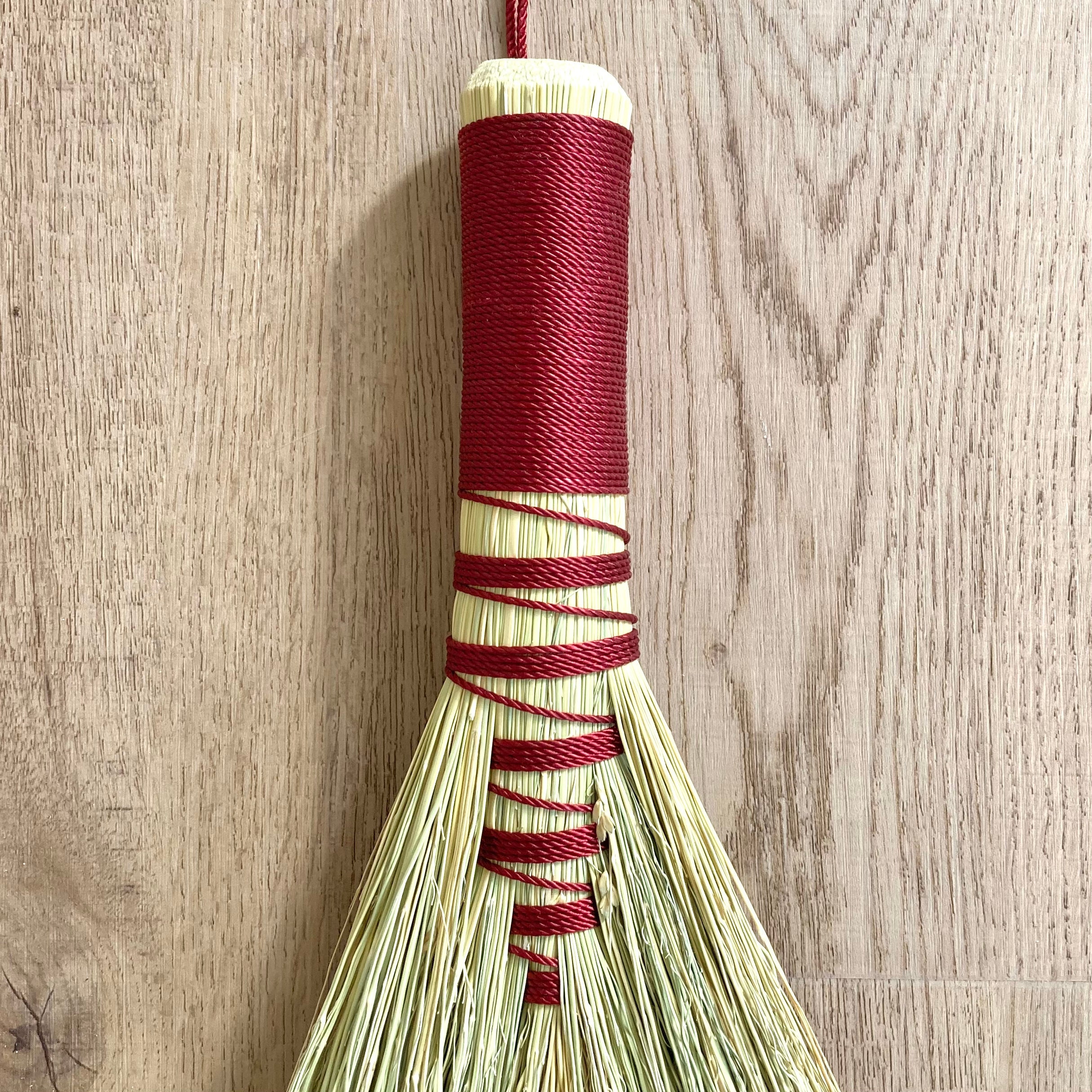 Hawk Tail Hand Whisk Broom, Dark Red - Etsy