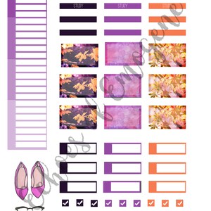 Vertical September Planner Printable Stickers September - Etsy