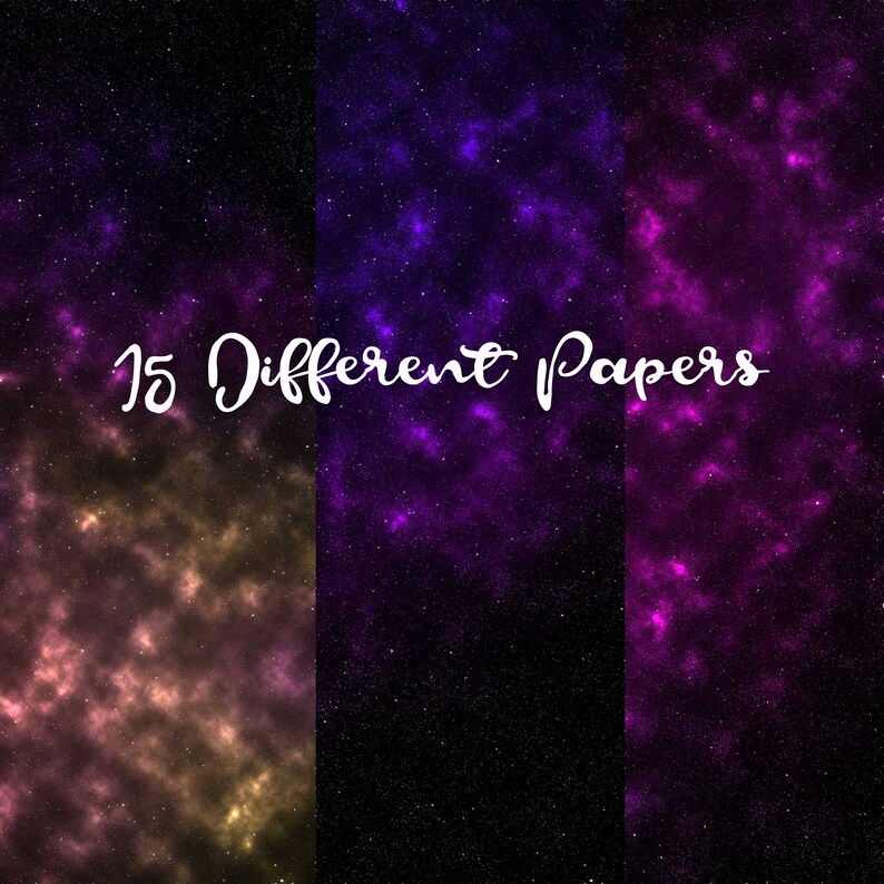 Galaxy Digital Paper Galaxy Backgrounds Space Backgrounds - Etsy