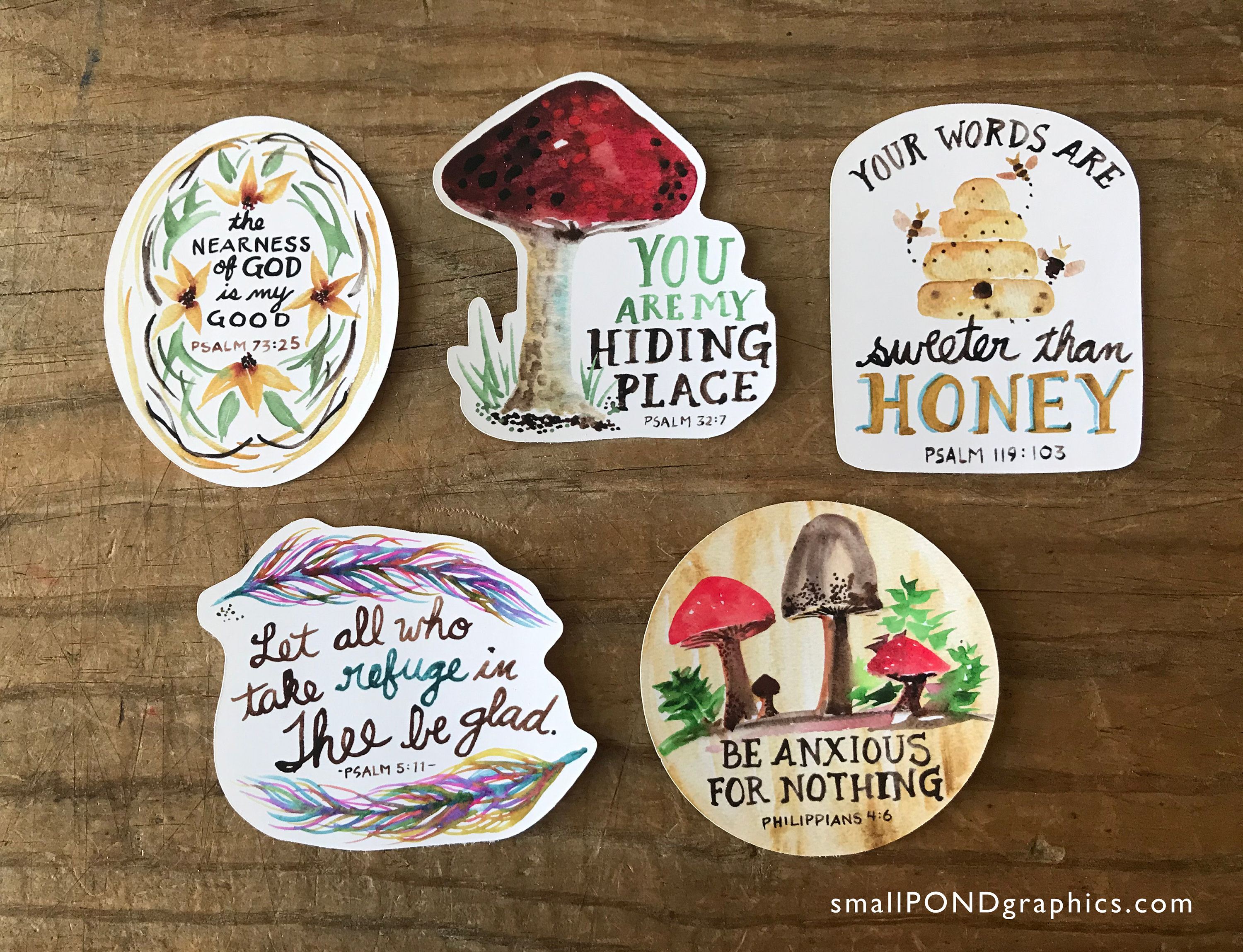 Words of Truth Sticker Pack - Bible Verse Stickers - Water Bottle ...