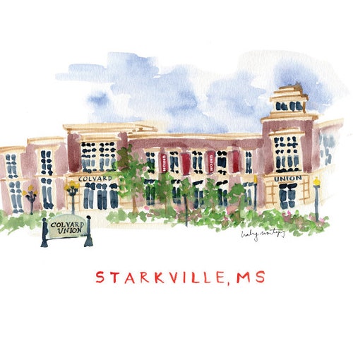 Mississippi State University. Colvard Student Union. - Etsy