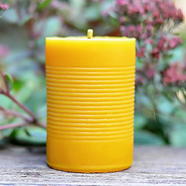 Yellow Pillar Candle Holder - Etsy