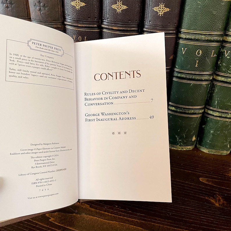 George Washington's Rules of Civility and Decent Behavior, Hardcover ...