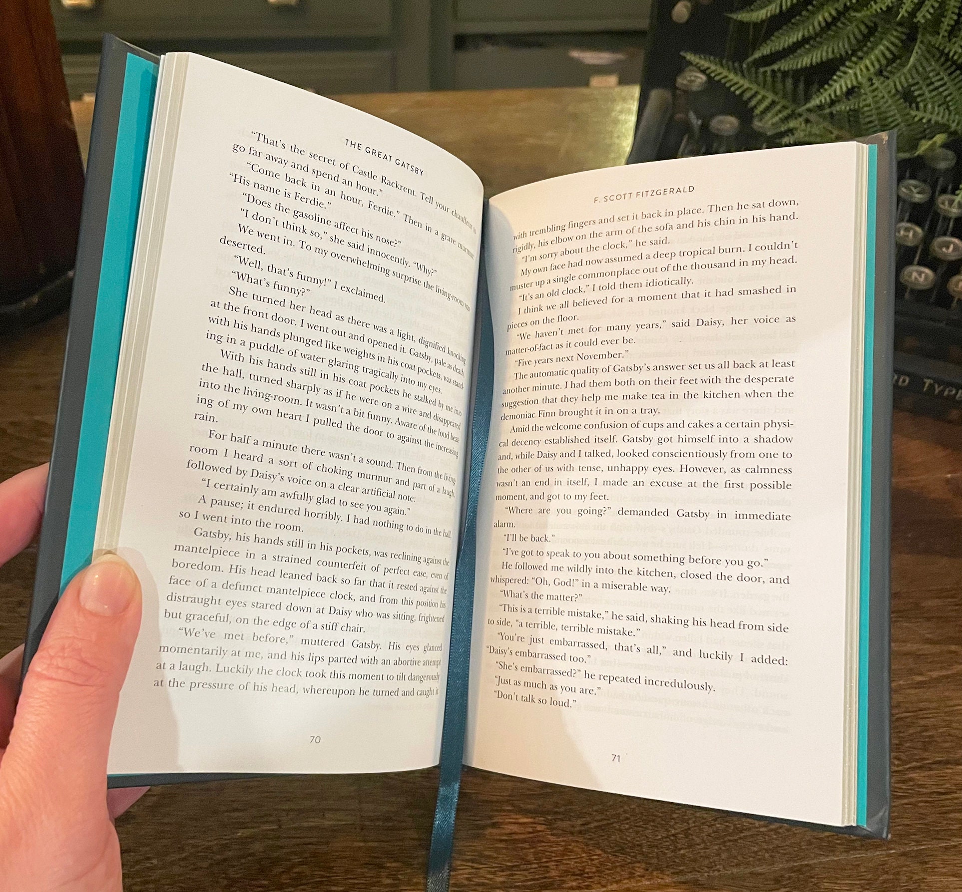 The Great Gatsby, Collectible Hardcover Classic, Gilded Pages, and ...