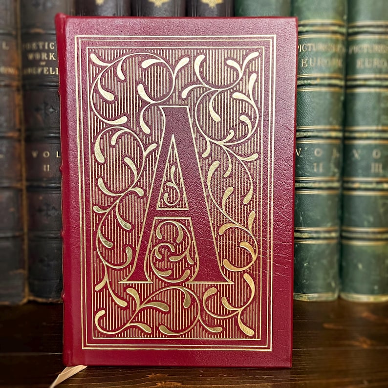 The Scarlet Letter, Nathaniel Hawthorne, Vintage Easton Press, Leather ...