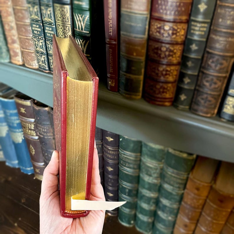 The Scarlet Letter, Nathaniel Hawthorne, Vintage Easton Press, Leather ...