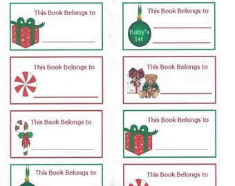 Sun Moon Stars Book Labels Digital Instant Download Child | Etsy