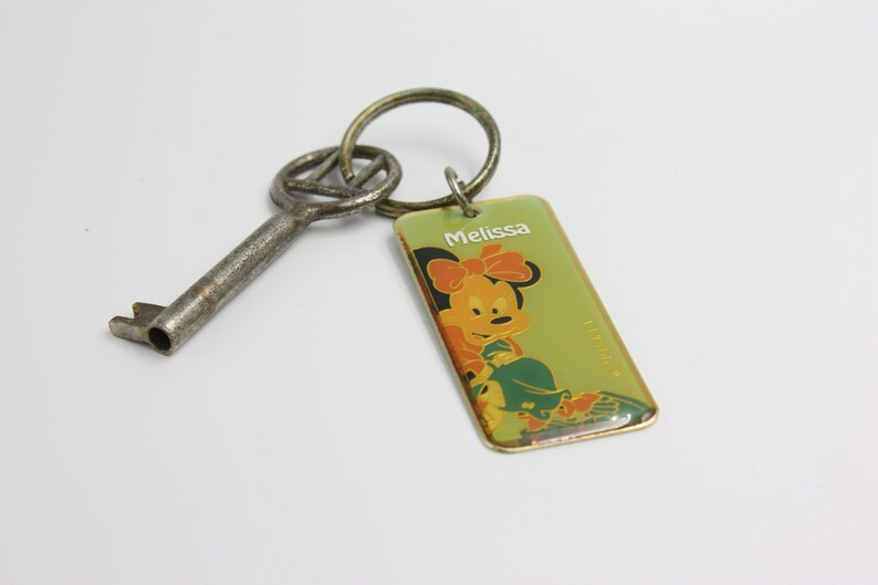 Vintage Minnie Mouse Key Chain Disney Key Ring Melissa - Etsy