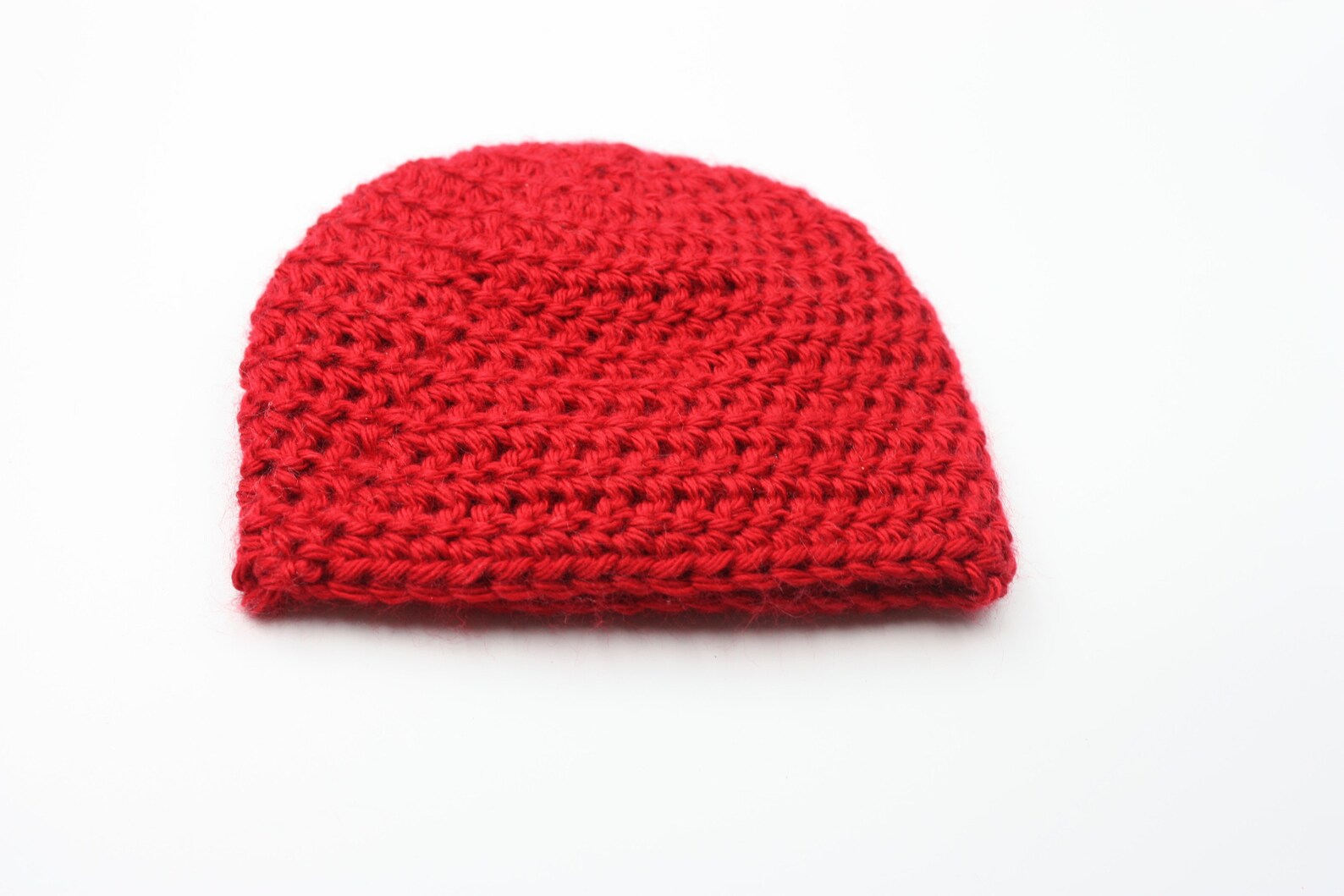 White Heart Red Baby Hat - Valentine Baby Gift - Infant Crochet Beanie ...