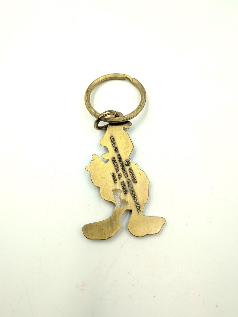 Brass Disney Donald Duck Keychain - Etsy Australia