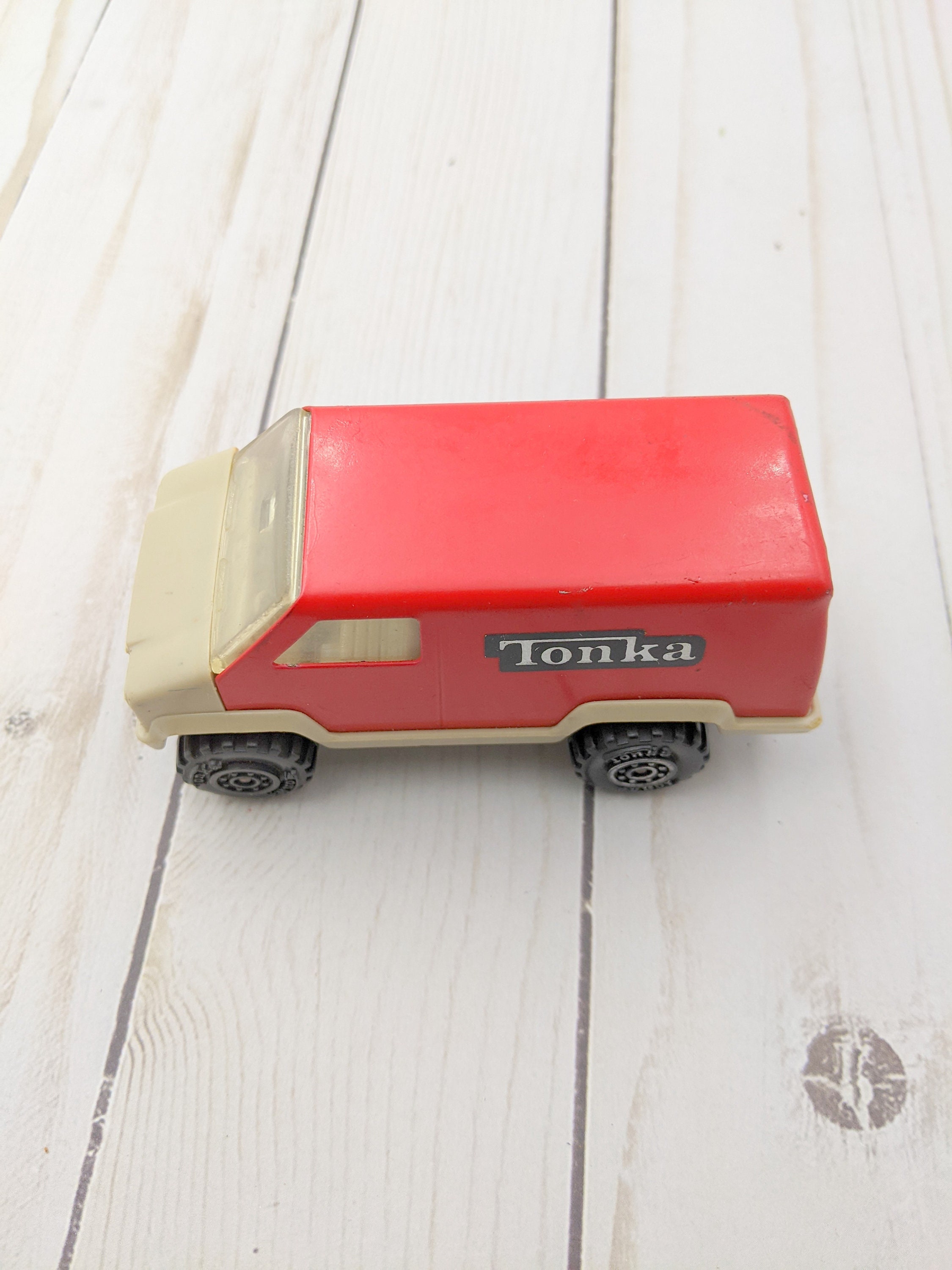 1978 Tonka Red Van - Vintage Tonka Cargo Van - Small Red Van Toy - Etsy