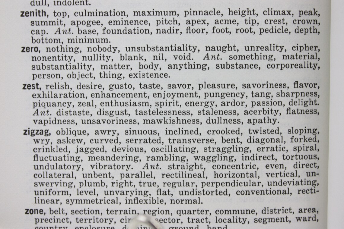 Instant Synonyms and Antonyms Word Reference Book Language Arts Book - Etsy