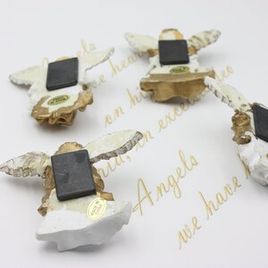 Gold and White Angel Magnets Christmas Angel Magnet Set Music Angel ...