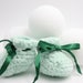 Mint Green Velvet Crochet Baby Booties - Christmas Newborn Gift ...