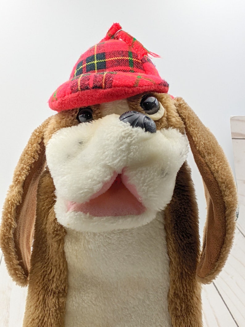 Dakin Shylock Basset Hound Puppet Plush Vintage Dog Hand Puppet ...
