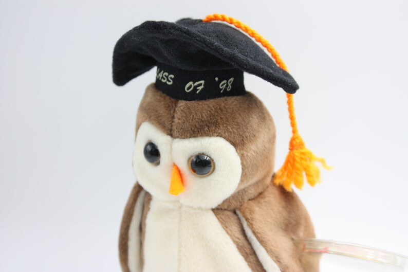 Wise Beanie Baby Owl - Brown Ty Beanie - Graduate Owl - Etsy