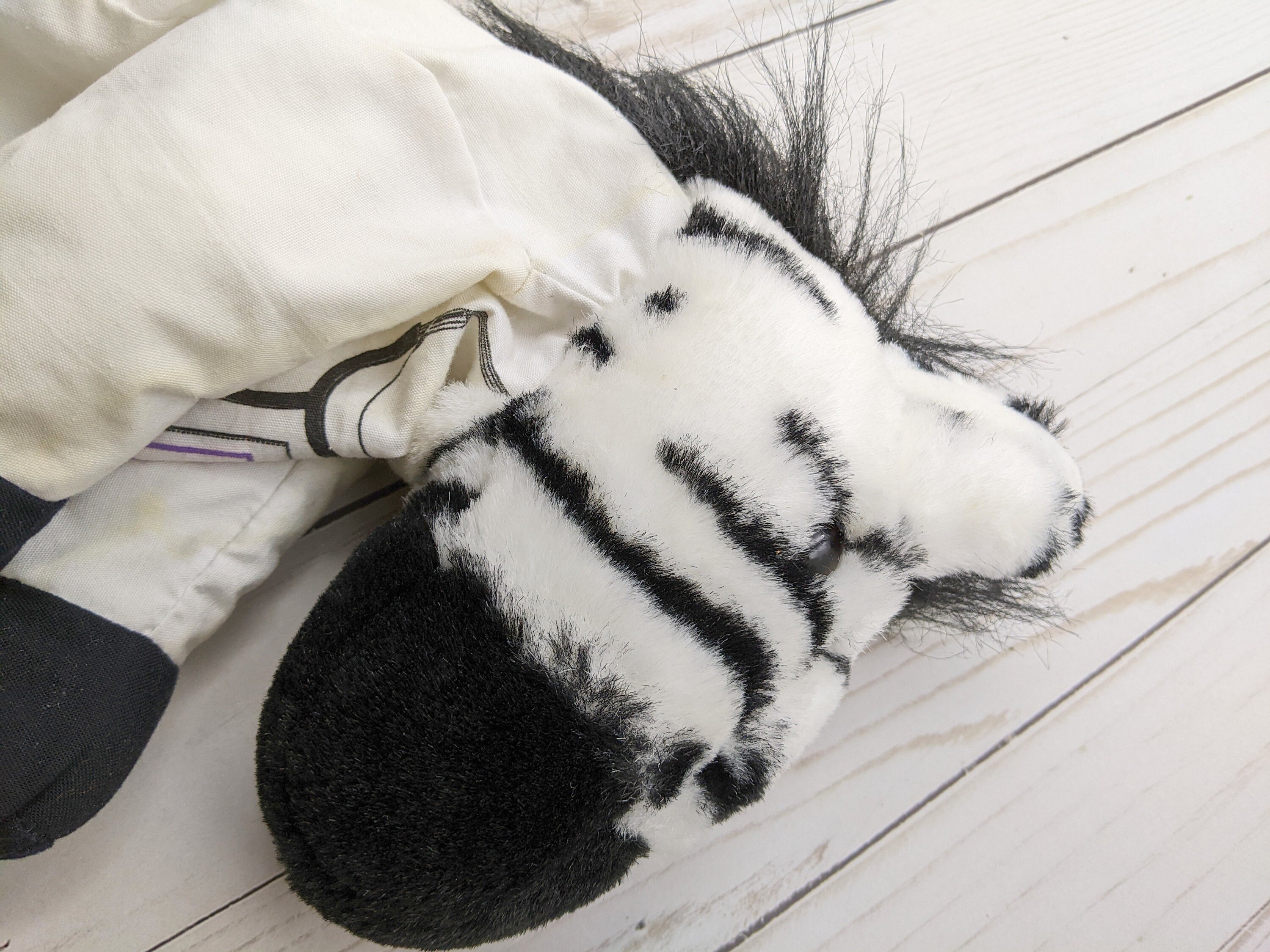 Plush Zebra Hand Puppet - Doctor Puppet - Promo Zebra - Vintage Zebra ...