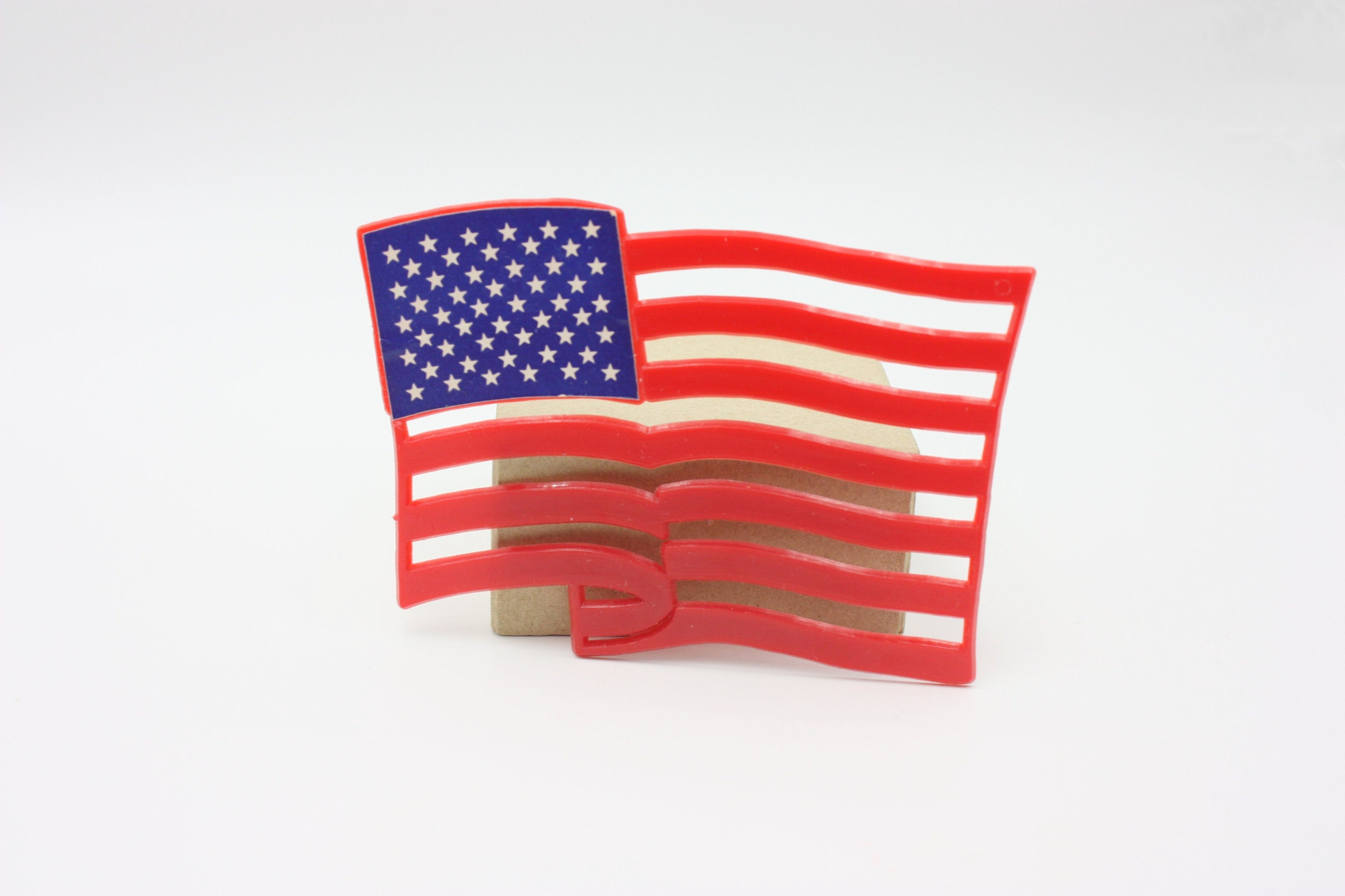 July 4 Cake Toppers - Tupperware Flag Cookie Cutter - Uncle Sam Hat Cake Toppers - Vintage July ...